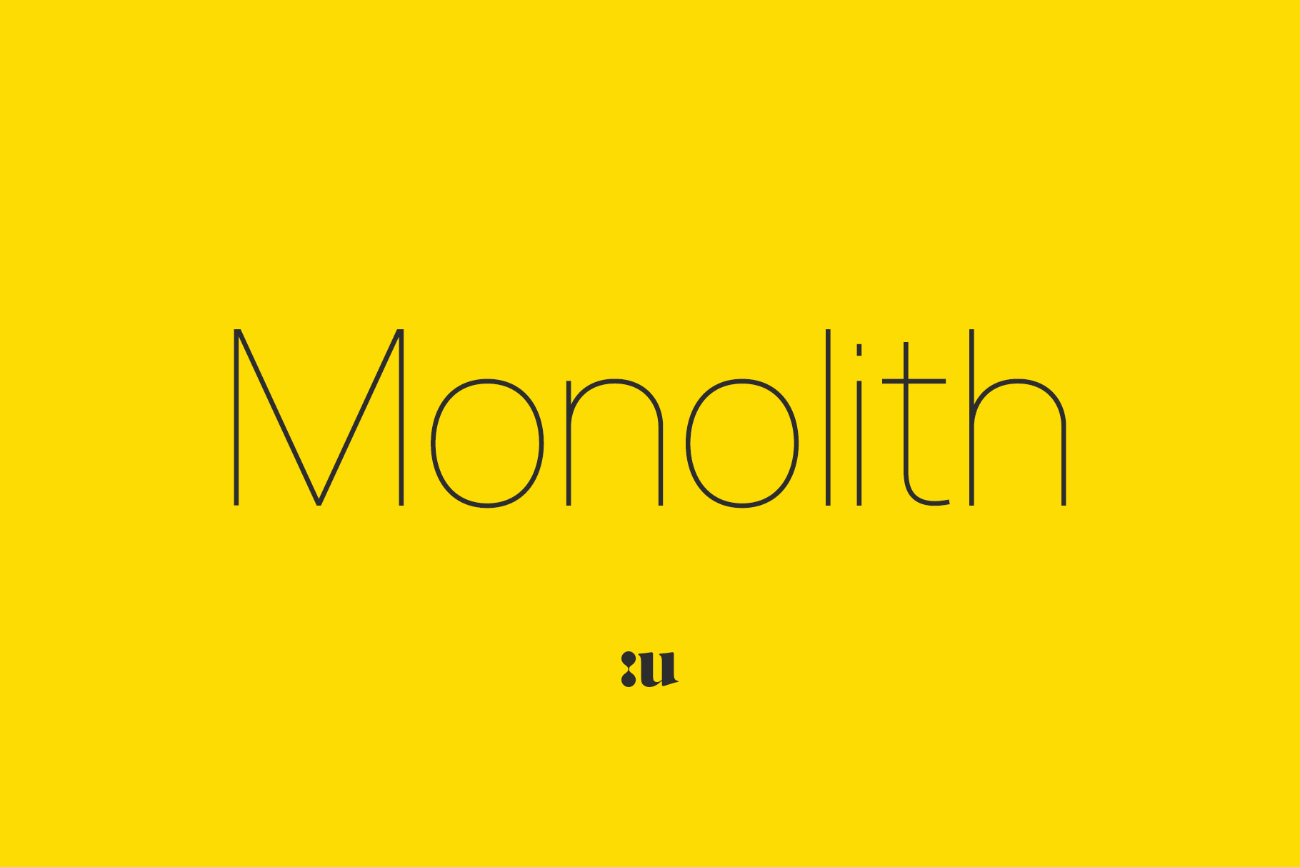 Monolith, Fonts | GraphicRiver