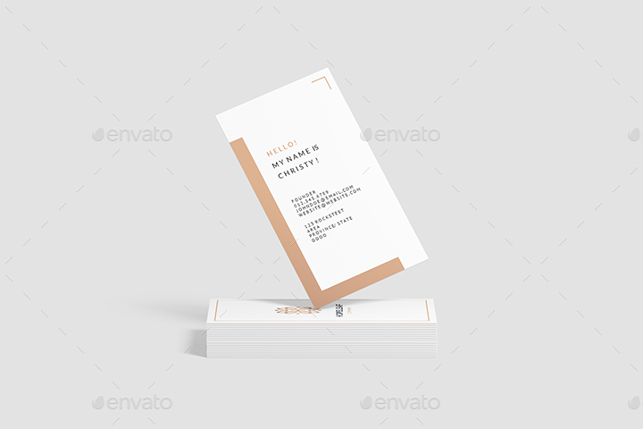 Portrait Business Card Mockup, Graphics | GraphicRiver