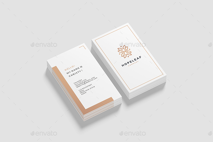 Portrait Business Card Mockup, Graphics | GraphicRiver