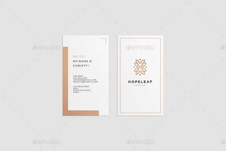 Portrait Business Card Mockup, Graphics | GraphicRiver