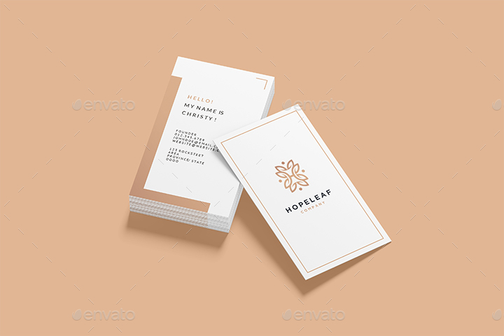 Portrait Business Card Mockup, Graphics | GraphicRiver
