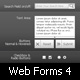 Web Forms 4 - Vector Dark Gradient layered PSD, Web Elements | GraphicRiver