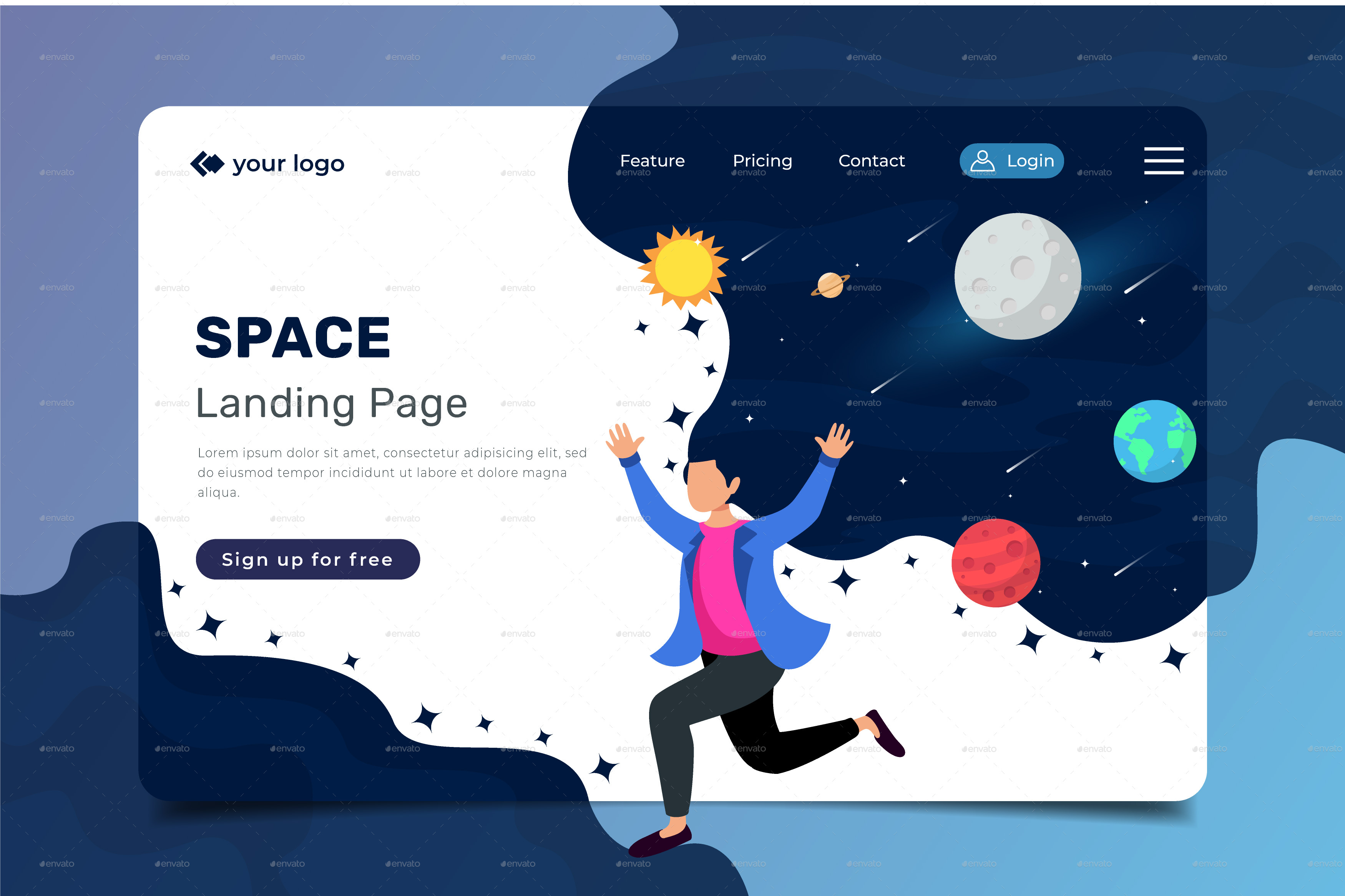 Landing Page Illustration Templates, Vectors | GraphicRiver