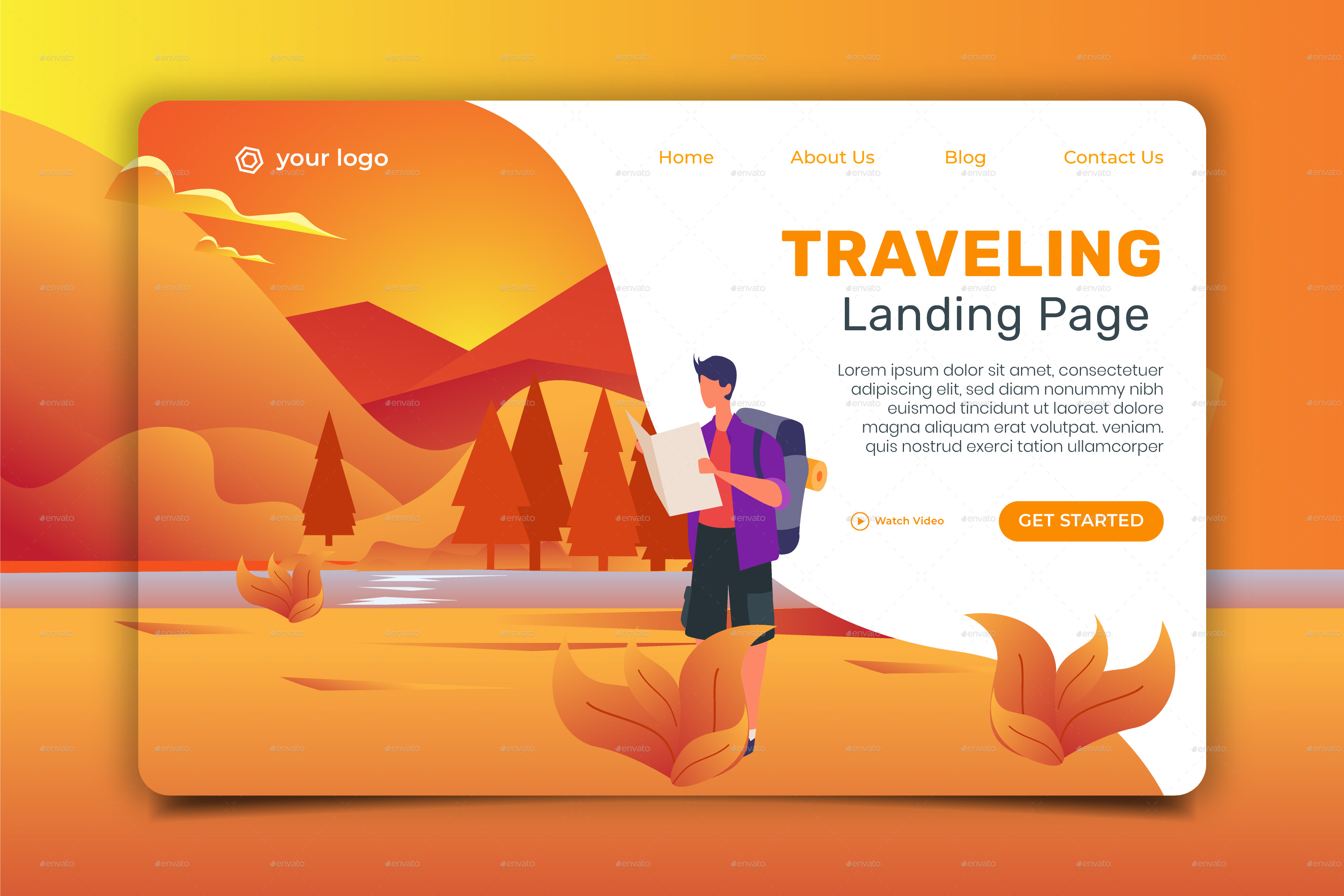 Landing Page Illustration Templates, Vectors | GraphicRiver