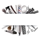 Barbershop Frame with Barber Tools Vector, Vectors | GraphicRiver