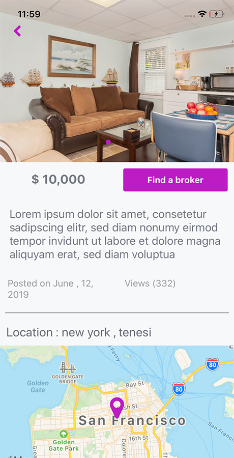 Real Estate React Native UI by SimpleCode007 | CodeCanyon