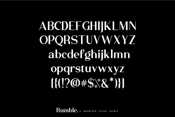 Rumble, Fonts | GraphicRiver