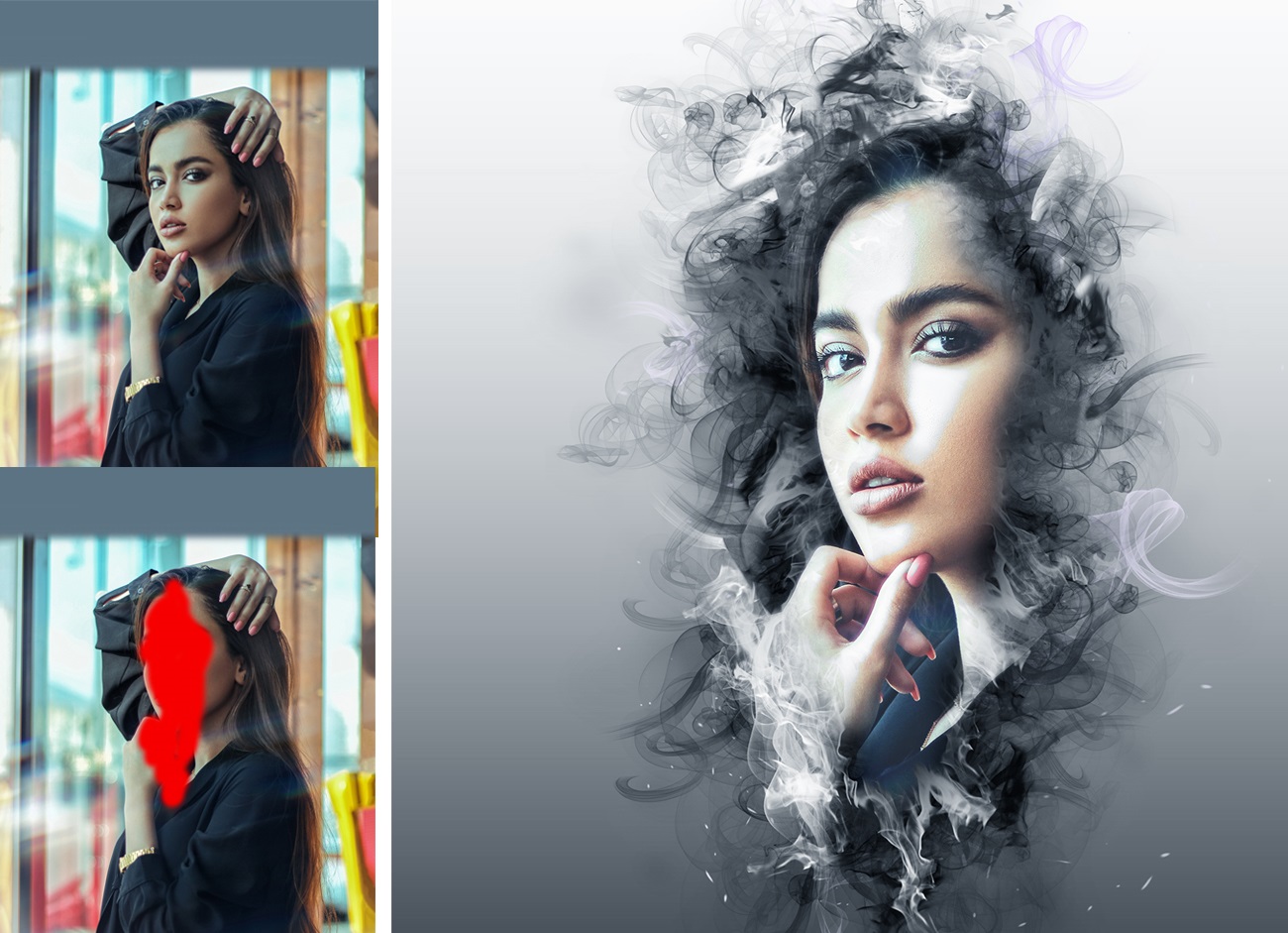 Smoke Manipulation Photoshop Action, Add-ons | GraphicRiver