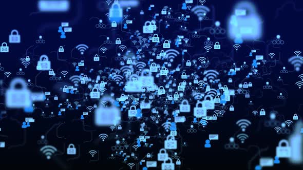 Network Global connection Connecting people zoom in., Motion Graphics