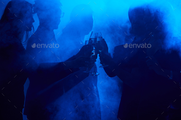 Crowd Dancing in Smoky Nightclub Stock Photo by seventyfourimages ...