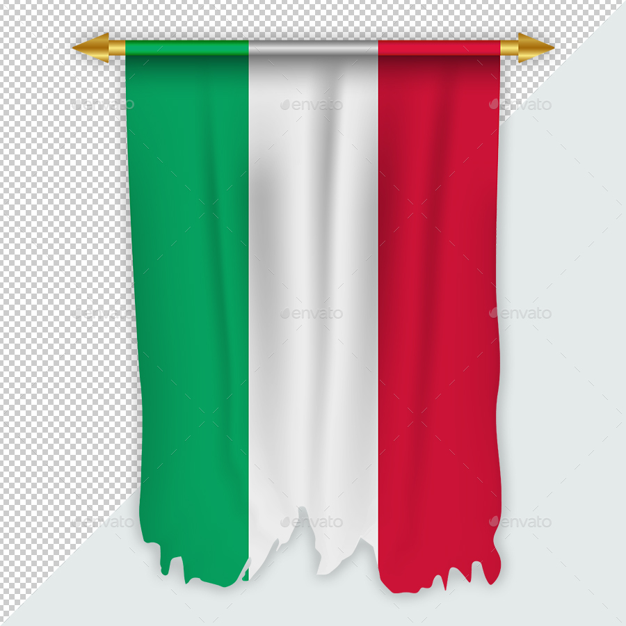 Italy Flag in Various Shapes, Vectors | GraphicRiver