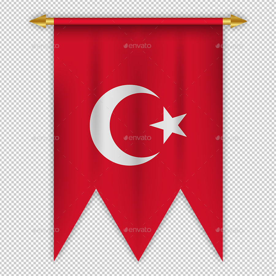 Turkey Flag in Various Shapes, Vectors | GraphicRiver