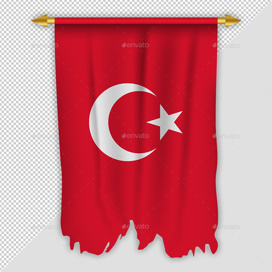 Turkey Flag in Various Shapes, Vectors | GraphicRiver