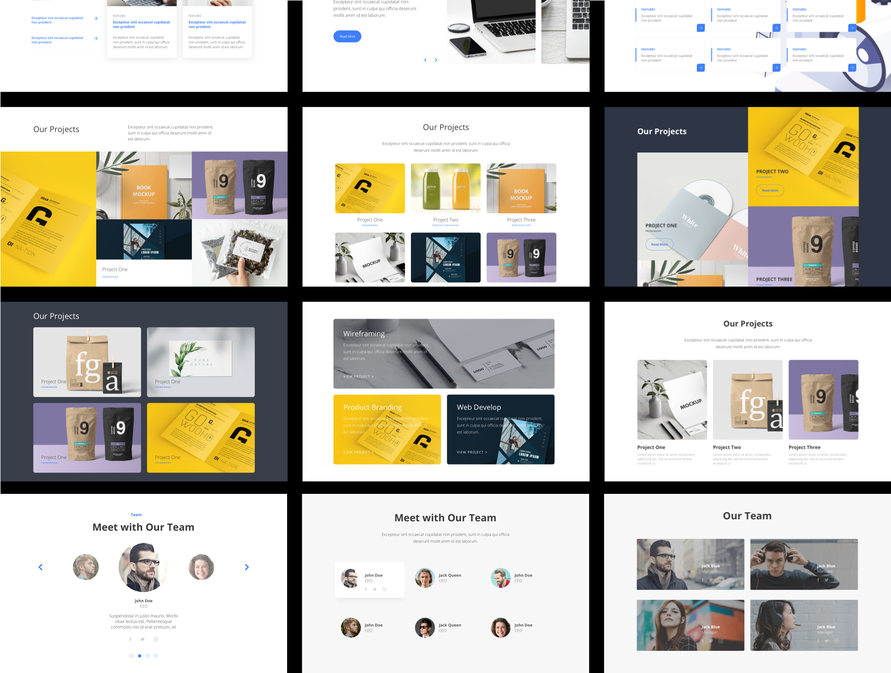 CardWeb - Web UI Card Pack Landing Pages by uicreativenet | ThemeForest