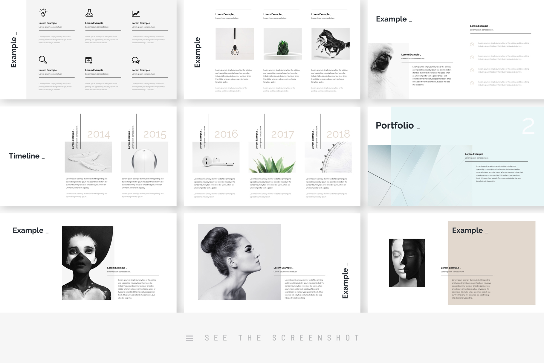 Clean Minimal Google Slides Template, Presentation Templates | GraphicRiver