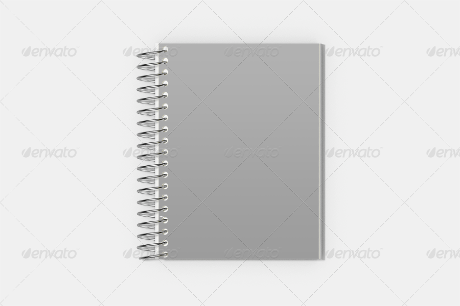 Spiral Notebook Mock-Up, Graphics | GraphicRiver