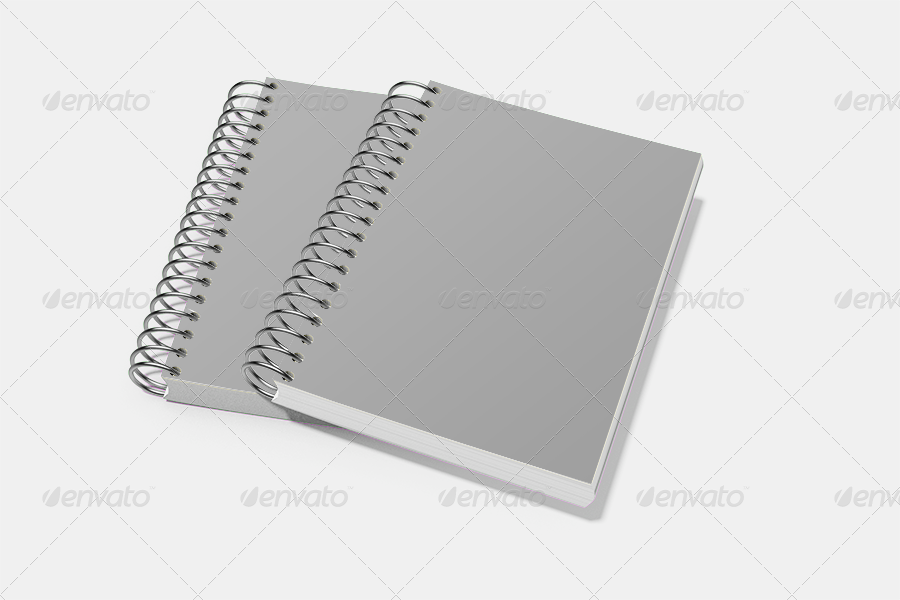 Spiral Notebook Mock-Up, Graphics | GraphicRiver