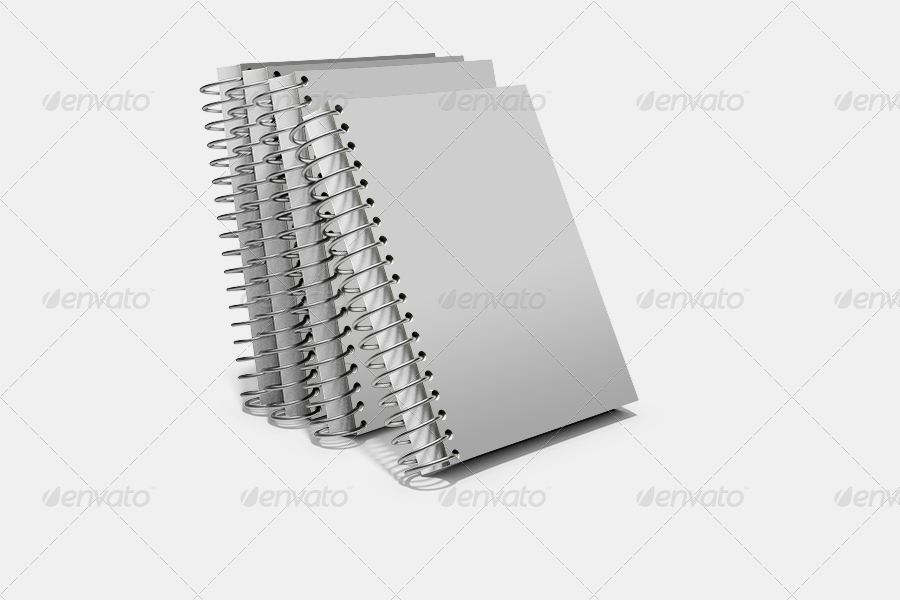 Spiral Notebook Mock-Up, Graphics | GraphicRiver