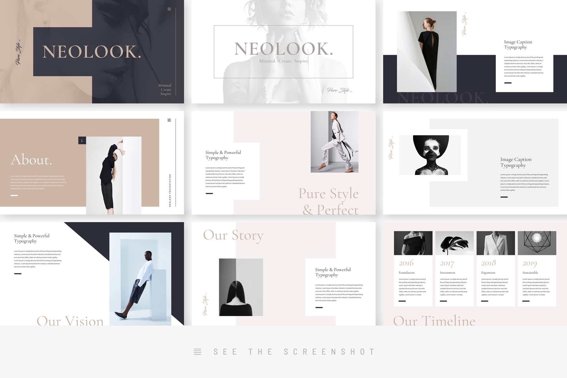 Neolook Minimal PowerPoint Presentation Template, Presentation Templates