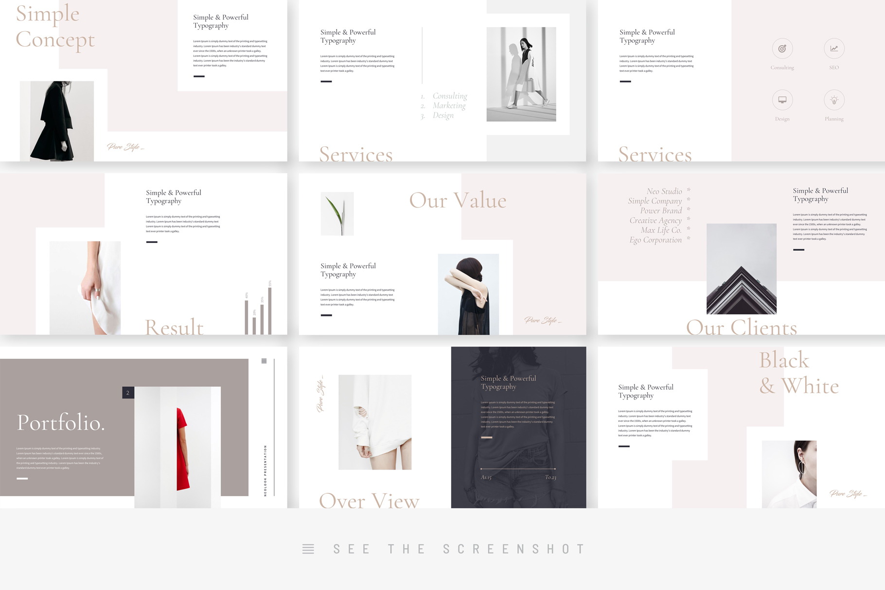 Neolook Minimal PowerPoint Presentation Template, Presentation Templates