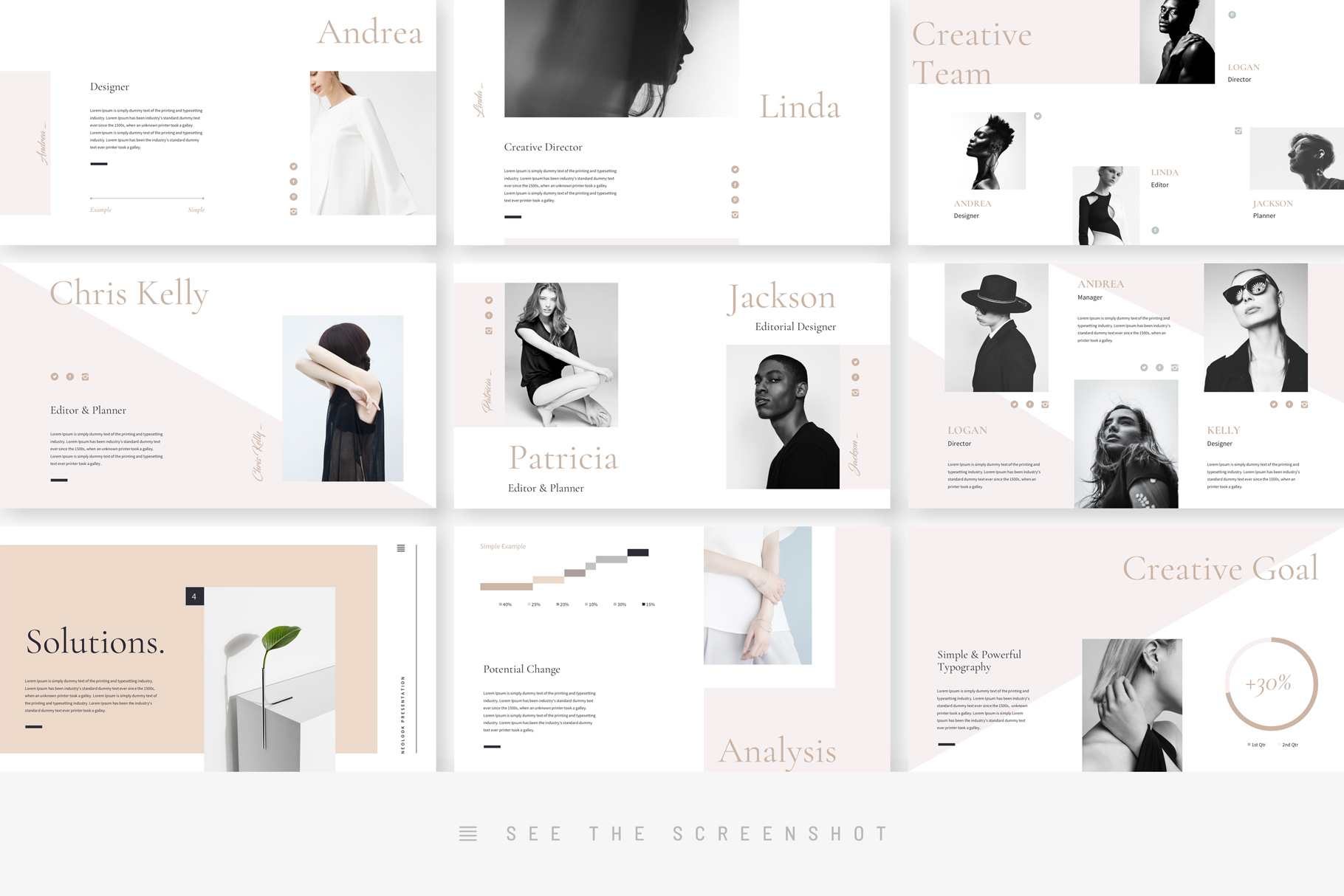Neolook Minimal PowerPoint Presentation Template, Presentation Templates