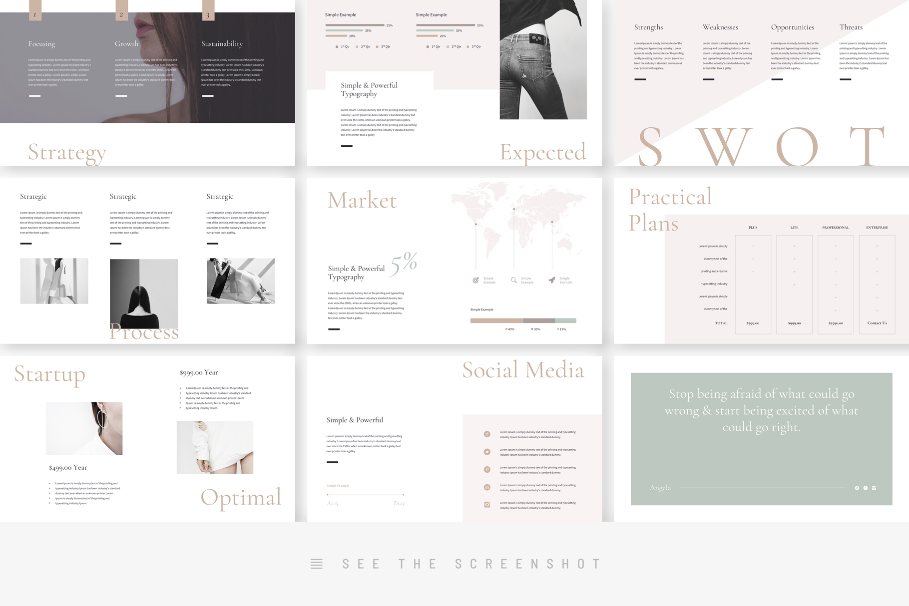 Neolook Minimal PowerPoint Presentation Template, Presentation Templates