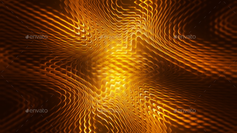 Gold Abstract Waves, Graphics | GraphicRiver