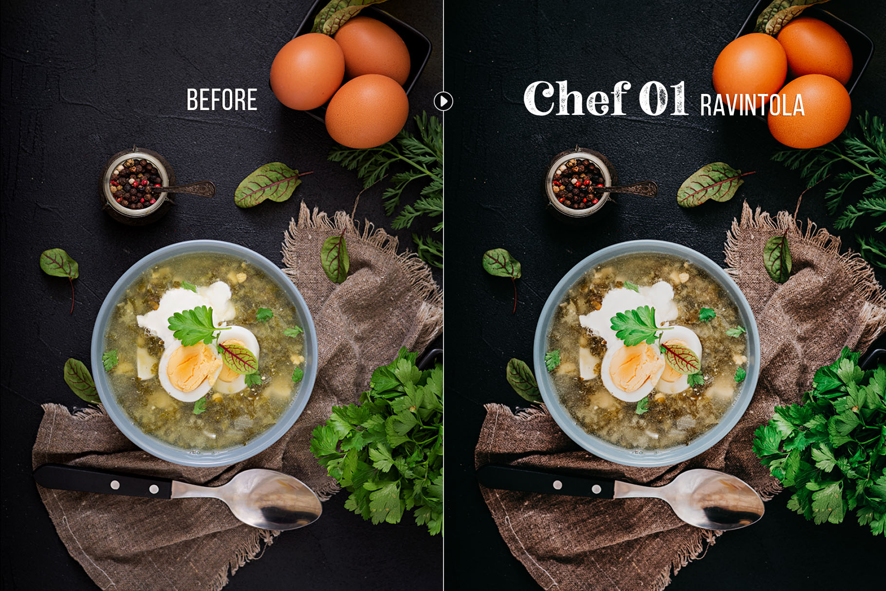 Chef - 50 Food Presets for Lightroom & Photoshop, Add-ons | GraphicRiver