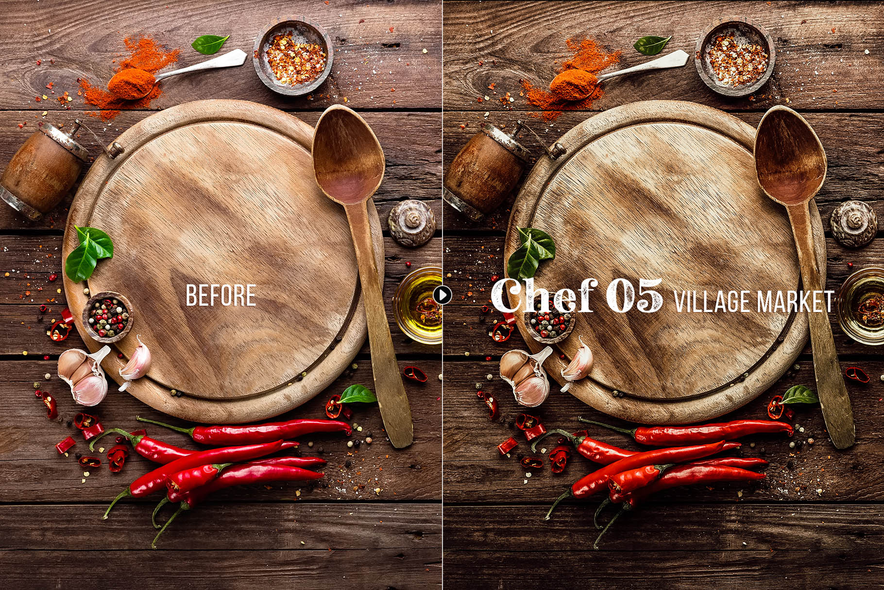 Chef - 50 Food Presets for Lightroom & Photoshop, Add-ons | GraphicRiver