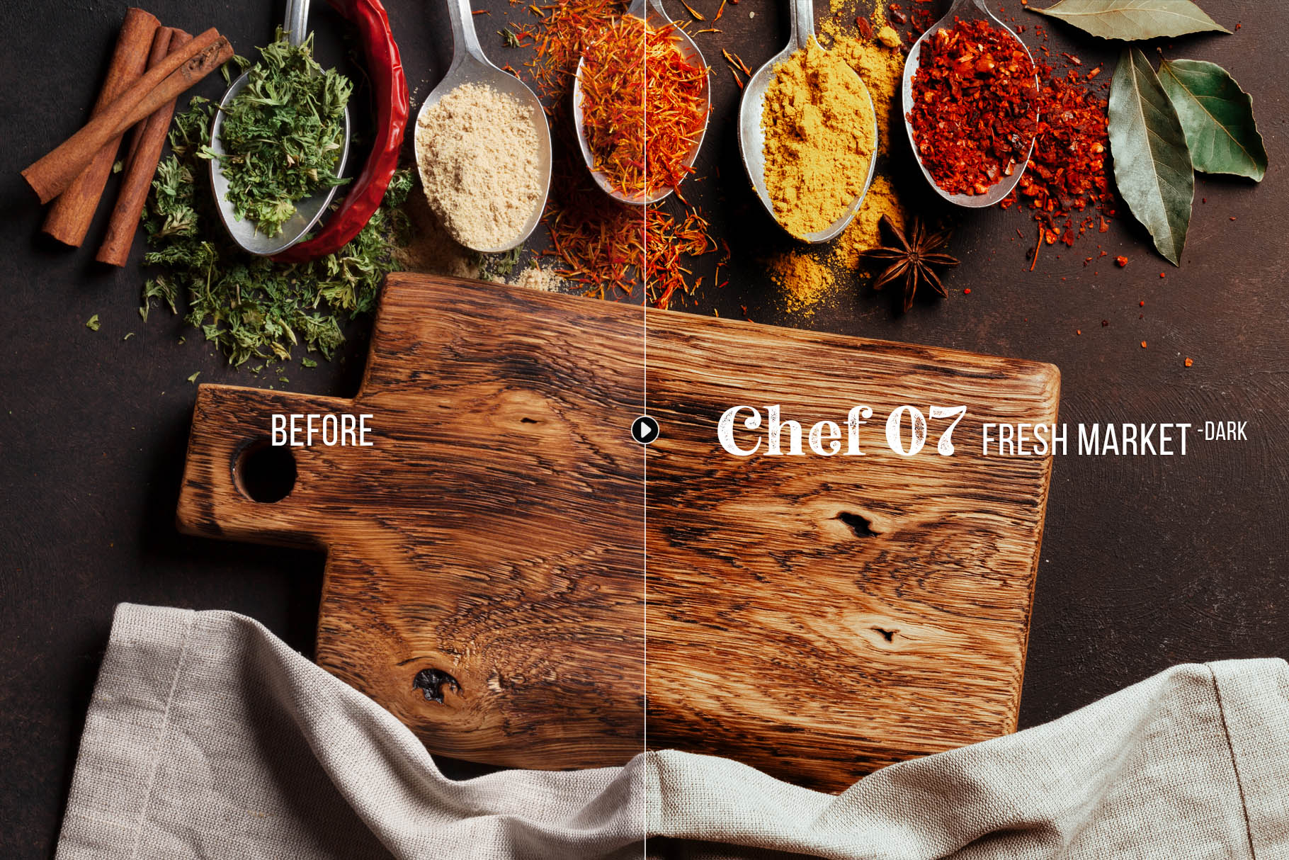 Chef - 50 Food Presets for Lightroom & Photoshop, Add-ons | GraphicRiver
