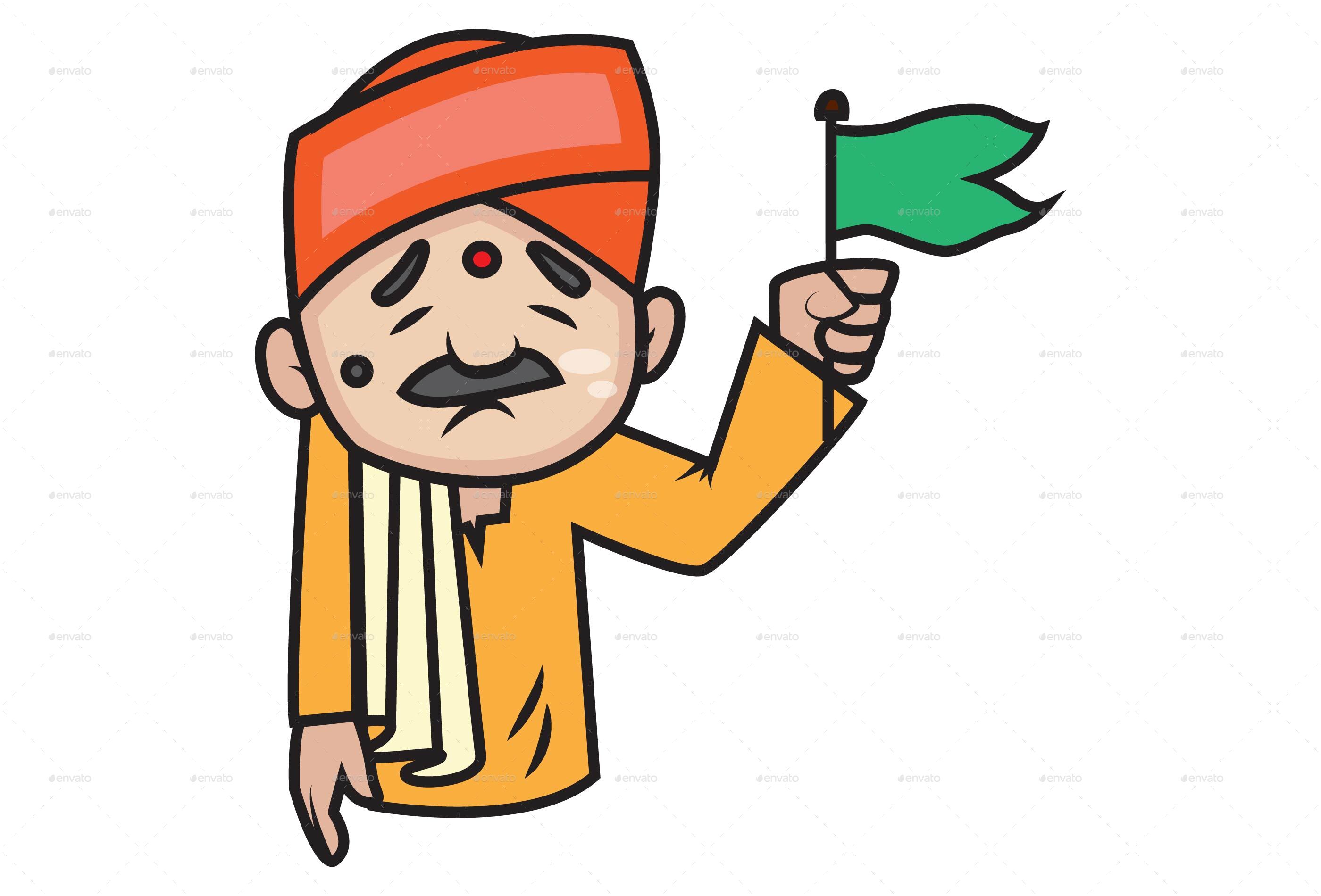 Indian Pandit Sticker Set by shallunarula | GraphicRiver