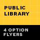 Public Library Flyers – 4 Options, Print Templates | GraphicRiver