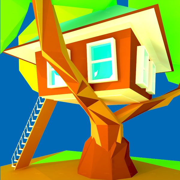 Tree House_3D Low Poly Modeling by RegalDRAW | 3DOcean