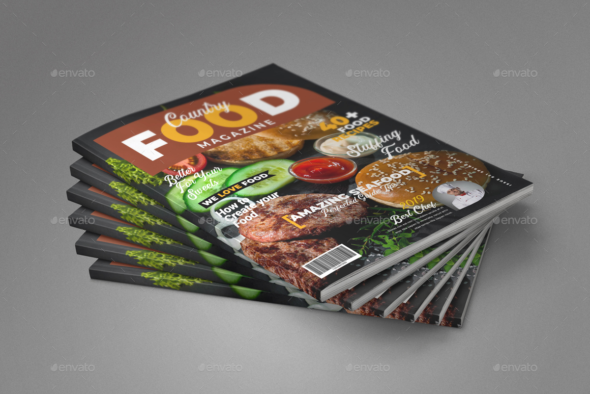 Food Magazine Template, Print Templates | GraphicRiver