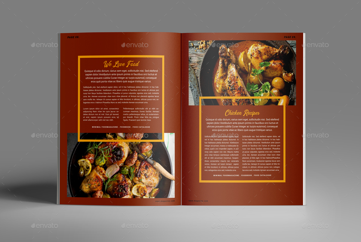 Food Magazine Template, Print Templates | GraphicRiver