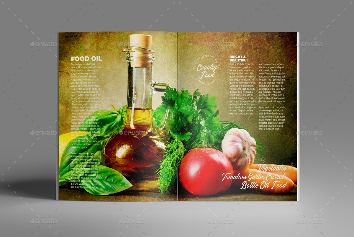 Food Magazine Template, Print Templates | GraphicRiver