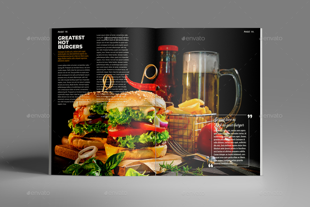 Food Magazine Template, Print Templates | GraphicRiver