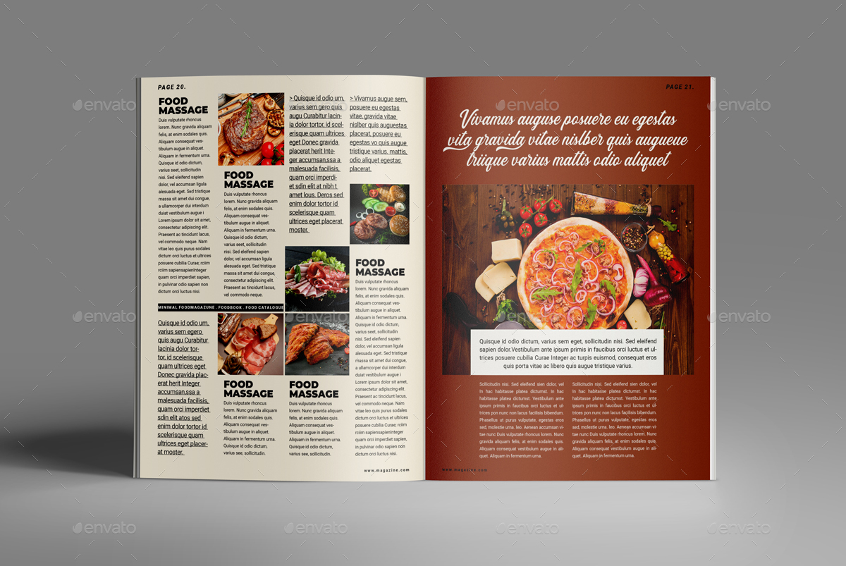 Food Magazine Template, Print Templates | GraphicRiver