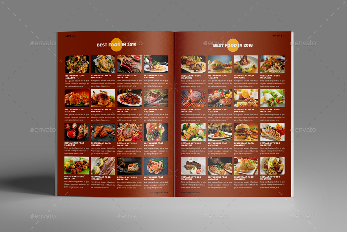 Food Magazine Template, Print Templates | GraphicRiver