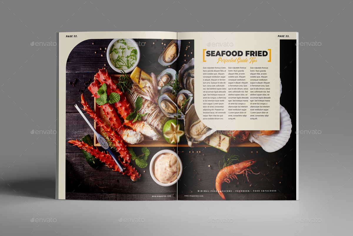 Food Magazine Template, Print Templates | GraphicRiver