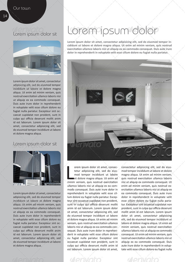 24 Pages Magazine Template in A4 Format, Print Templates | GraphicRiver