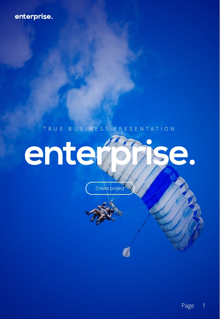 Enterprise Business Powerpoint Potrait Presentation Template Fully ...