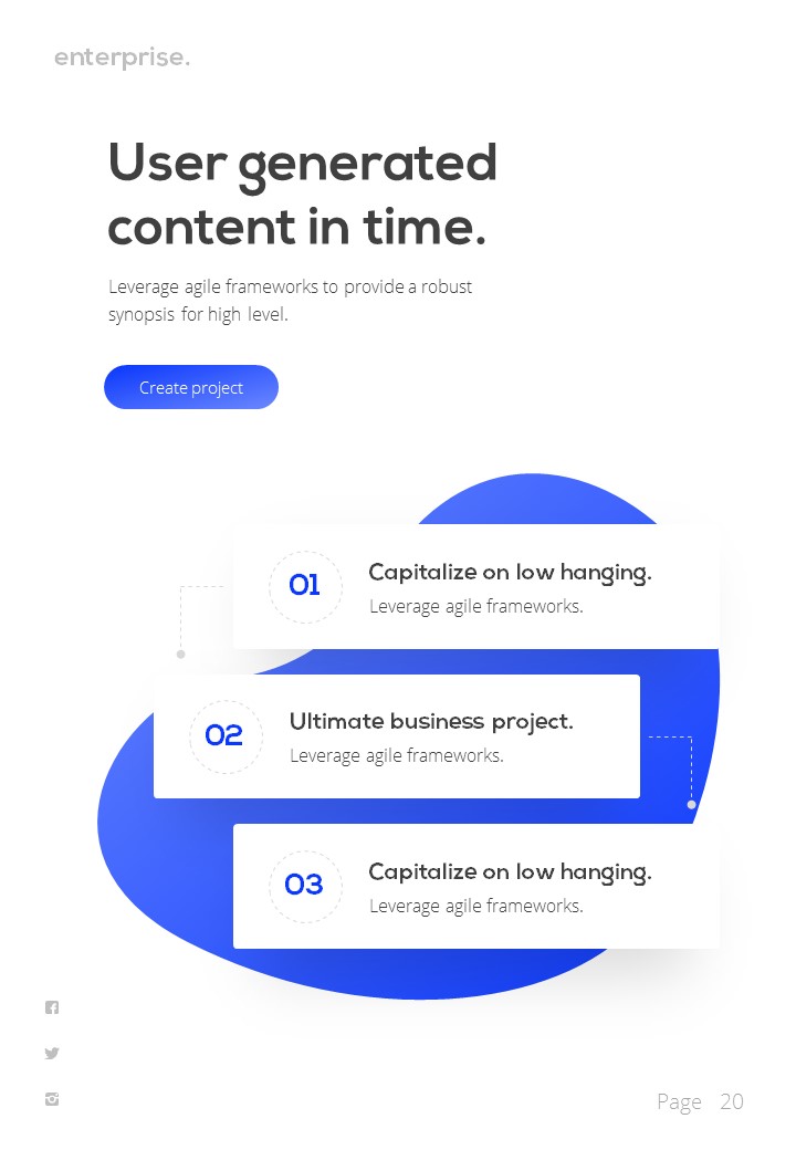 Enterprise Business Powerpoint Potrait Presentation Template Fully ...