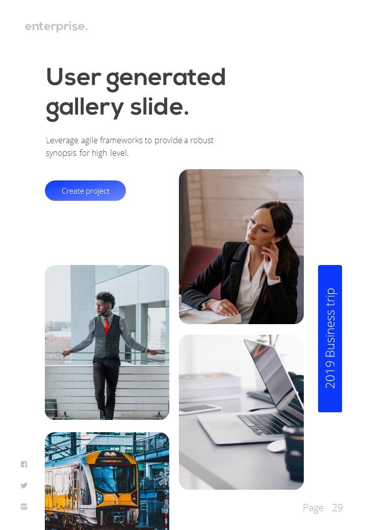 Enterprise Business Powerpoint Potrait Presentation Template Fully ...