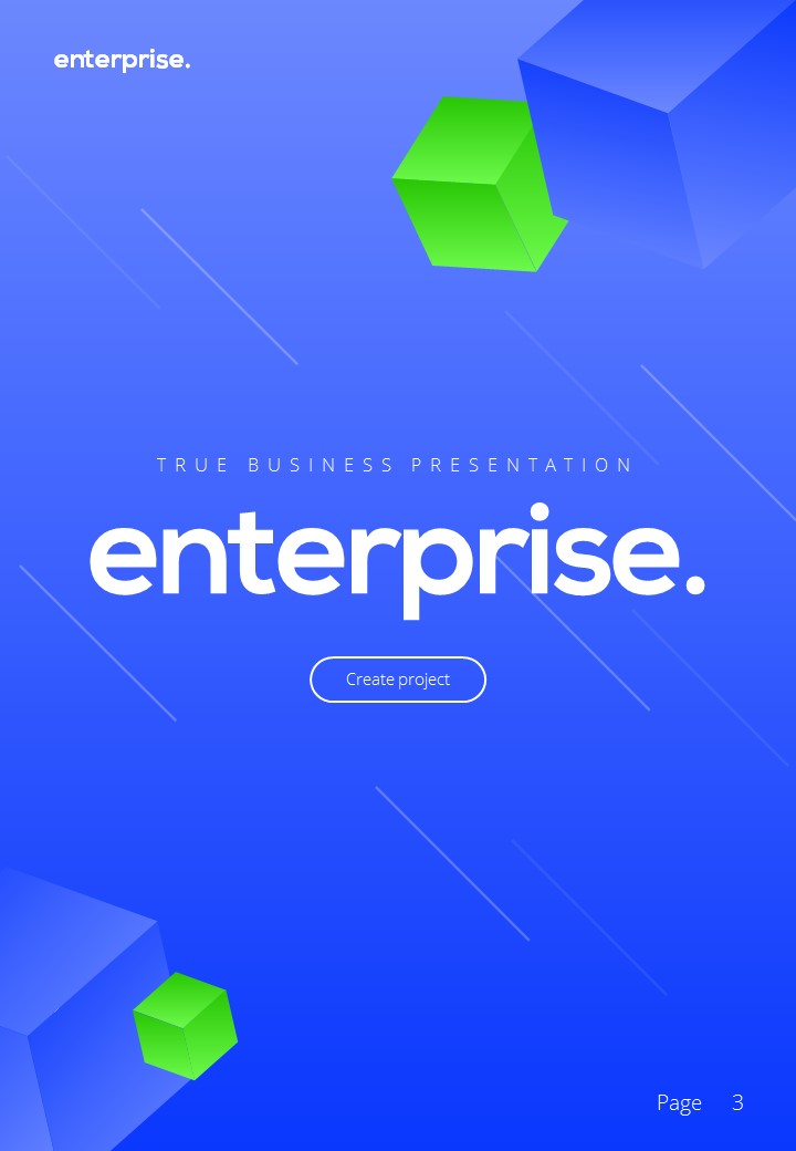 Enterprise Business Powerpoint Potrait Presentation Template Fully ...