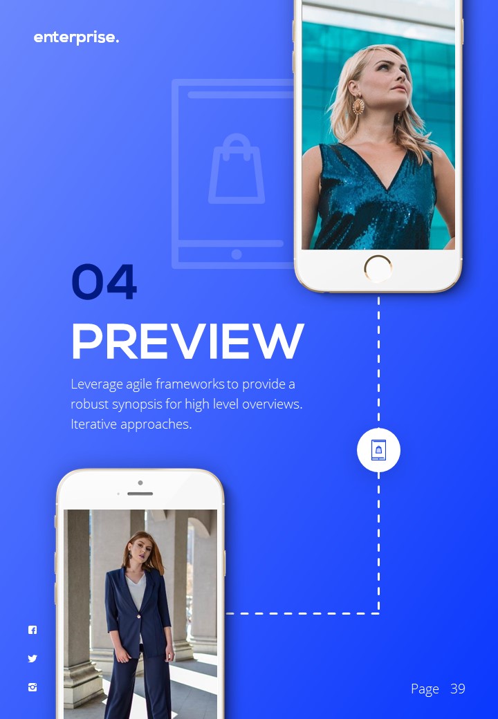 Enterprise Business Powerpoint Potrait Presentation Template Fully ...