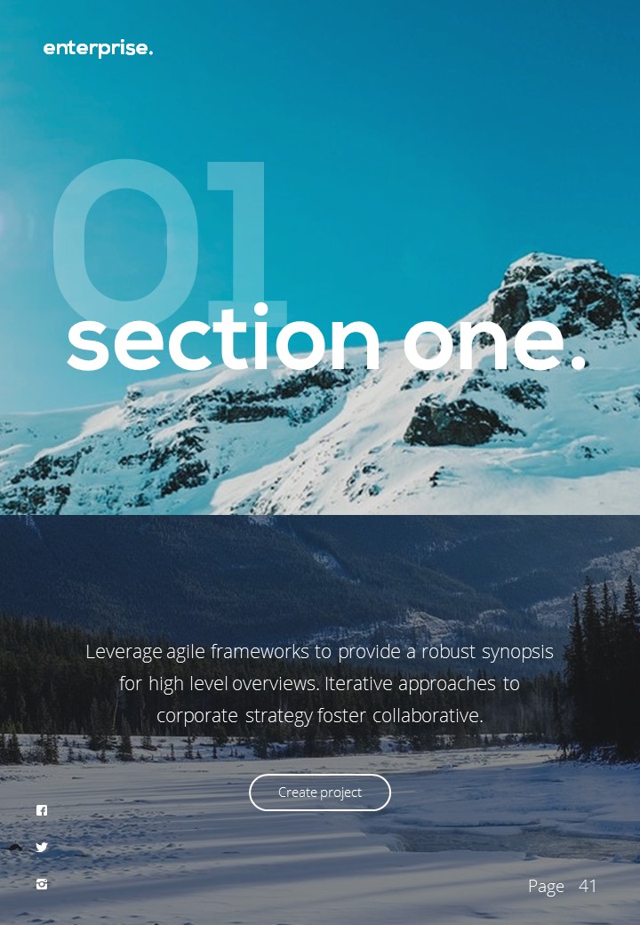 Enterprise Business Powerpoint Potrait Presentation Template Fully ...