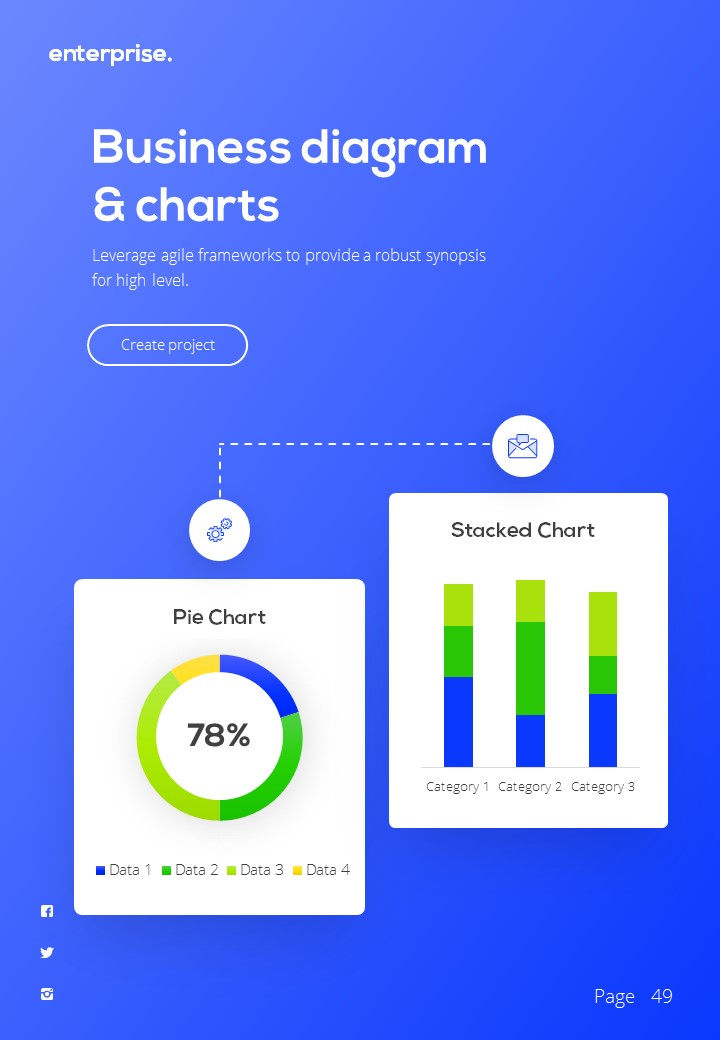 Enterprise Business Powerpoint Potrait Presentation Template Fully ...