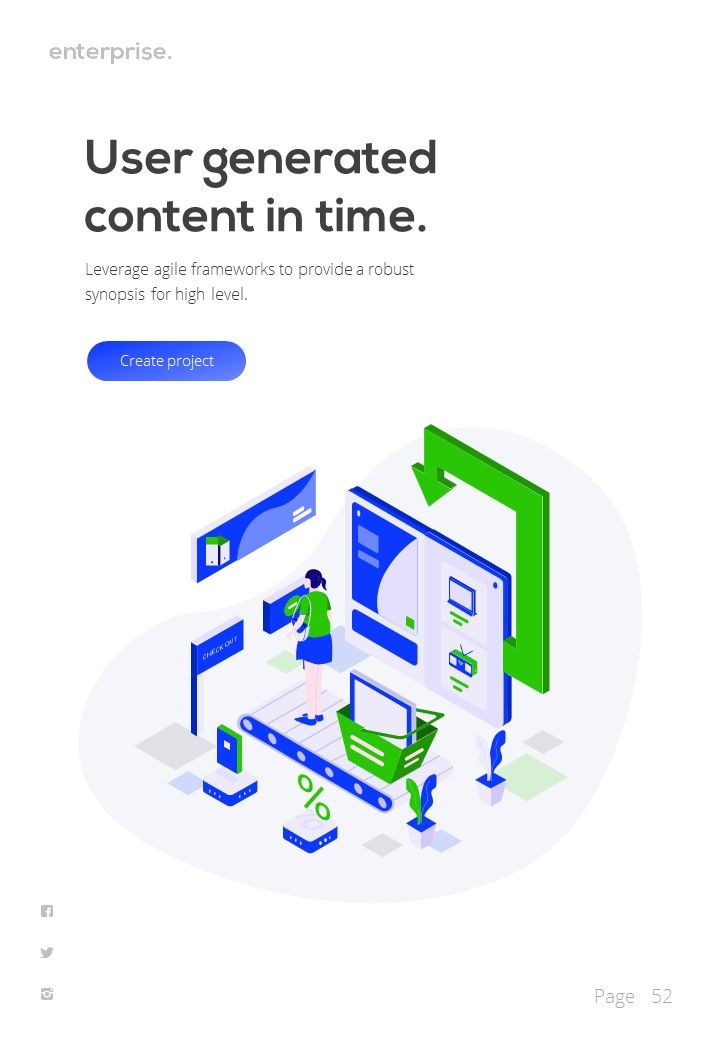 Enterprise Business Powerpoint Potrait Presentation Template Fully ...