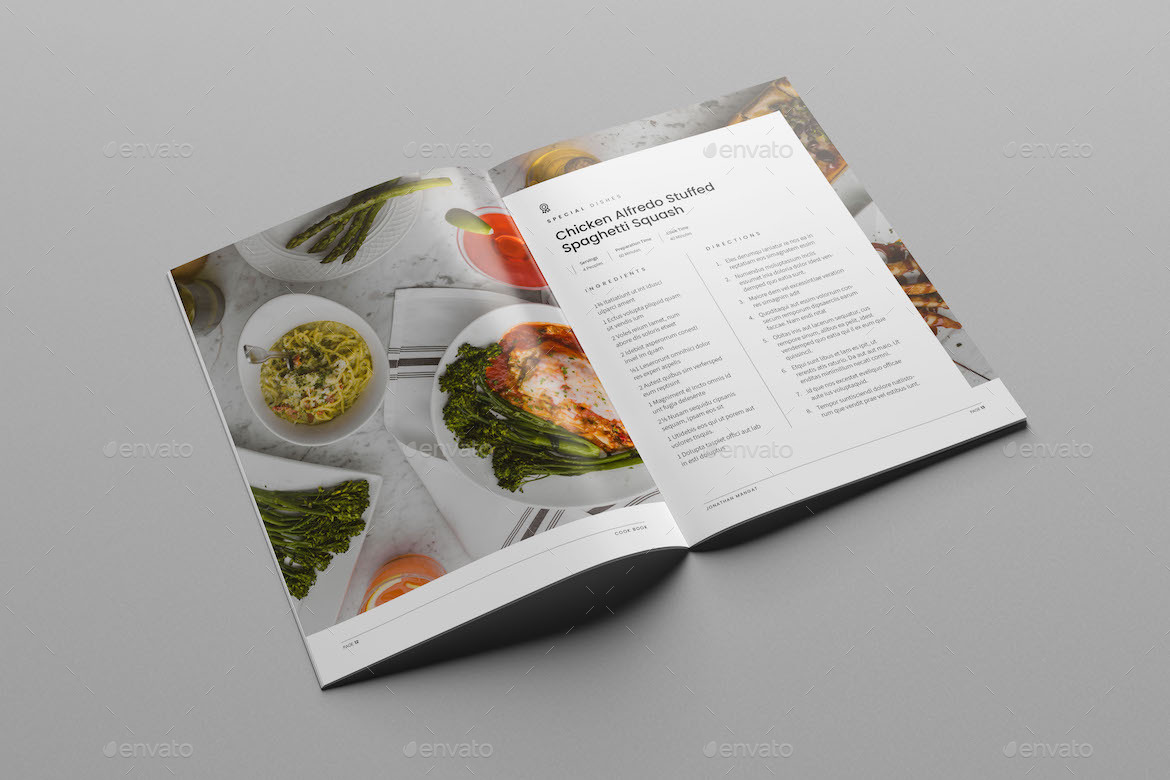A5 Cookbook Template, Print Templates | GraphicRiver
